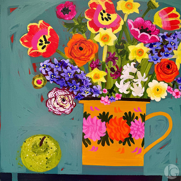'Bright Spring Bunch and Apple' by Emma Dunbar – The Jerram Gallery