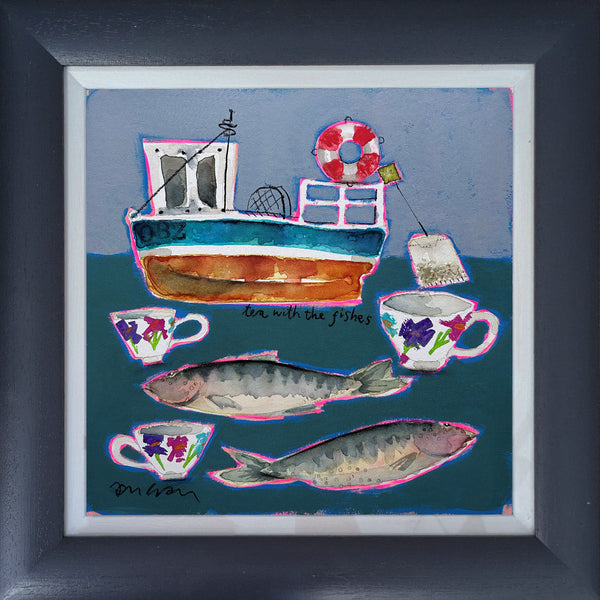 'Tea with the Fishes' by Contemporary Scottish artist Janice Gray – The ...
