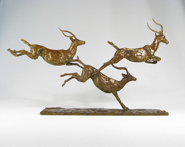 'Leaping Impala' by Mark Coreth – The Jerram Gallery