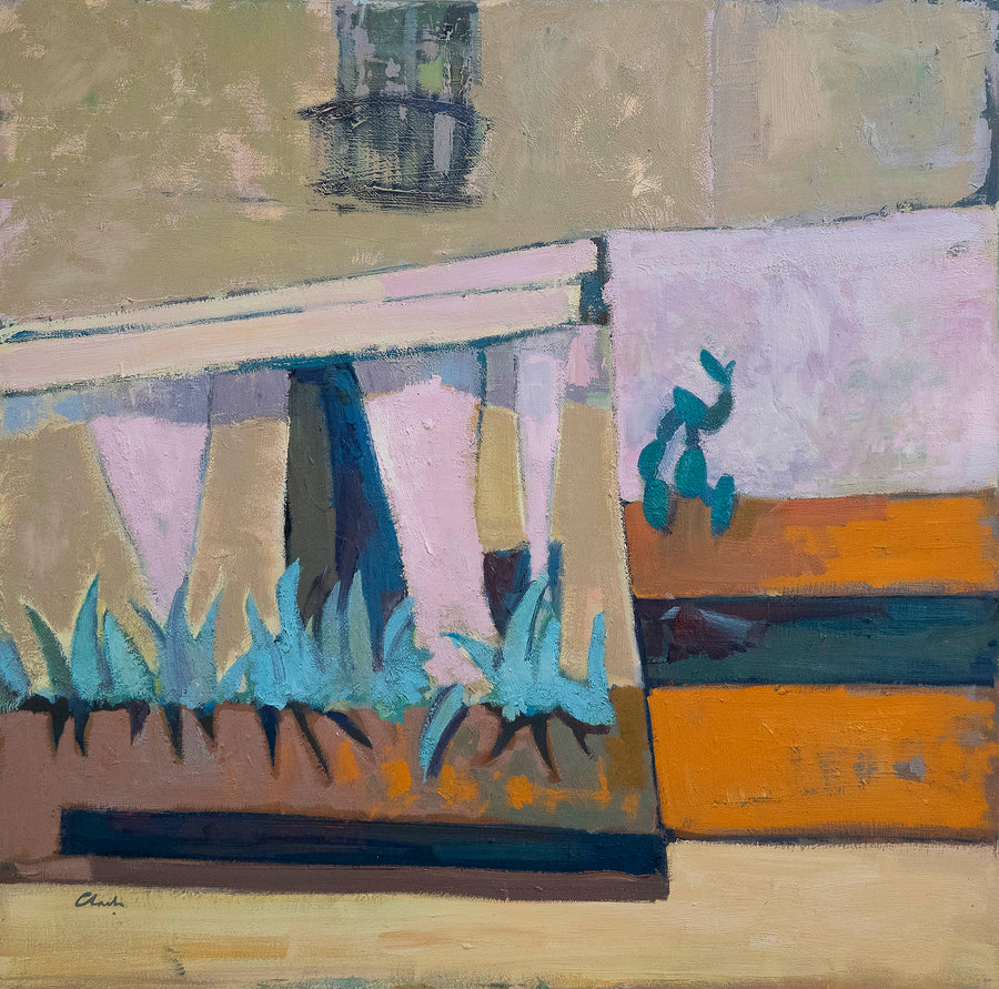 Restaurant with Cacti by Michael Clark – The Jerram Gallery