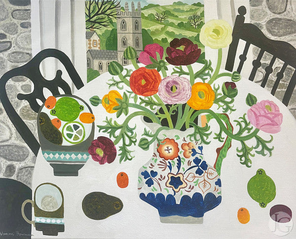 'The Dahlia Border' by Vanessa Bowman – The Jerram Gallery